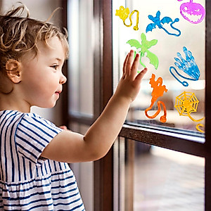 50 PCS Halloween Stretchy Sticky Hands Party Favors For Kids 4-8,Glitter Sticky Hands Toys, Treasure Box Fillers and Classroom Prizes,Halloween Party Favors,Birthday Parties,Toys for Sensory Kids