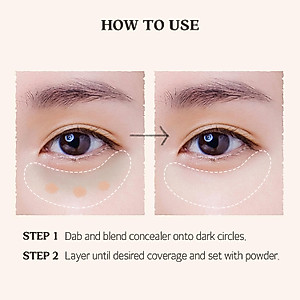 SKINFOOD Salmon Dark Circle Concealer Cream #2 - Concealer for Dark Circles - Under Eye Concealer for Dark Spots and Wrinkles - Full Coverage Under Eye Concealer - 0.35 Oz/10 g (Salmon Beige)