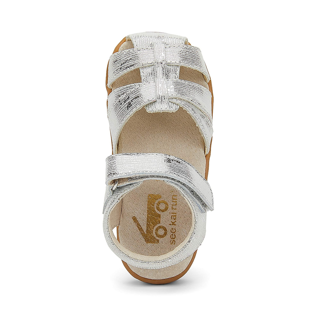See Kai Run - Kaisa Sandal for Little Kids, Silver, Toddler 13