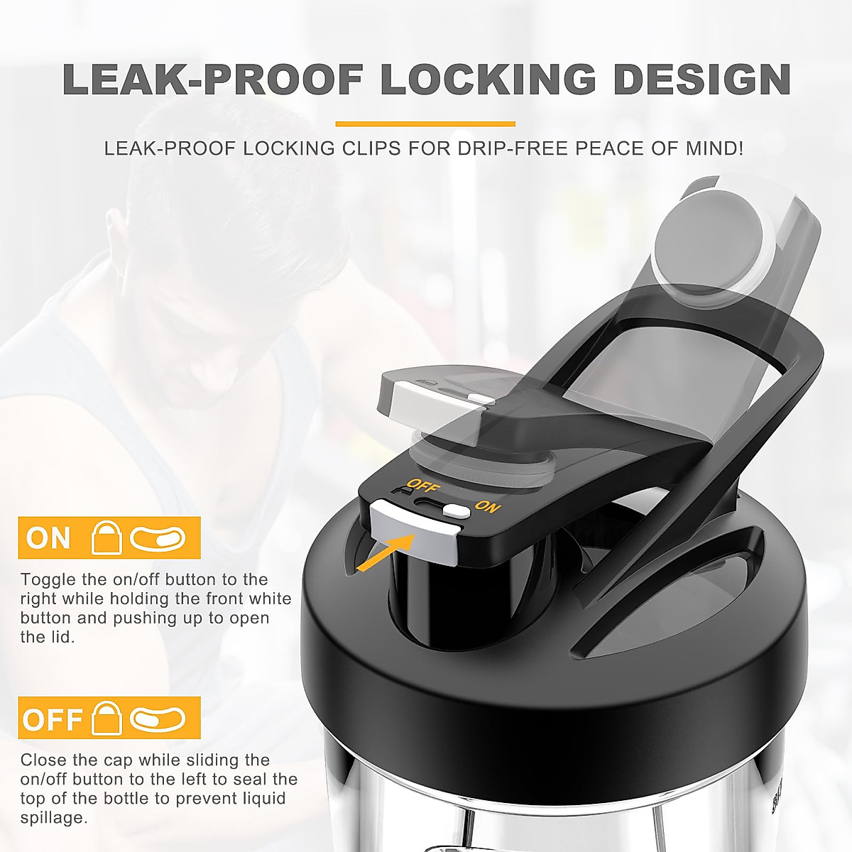 CasaCosa Professional Smoothies Blender, 2200W Blenders for Kitchen with 68oz Container & 20oz To-Go Cup, High Power Countertop Blender for Shakes and Smoothies