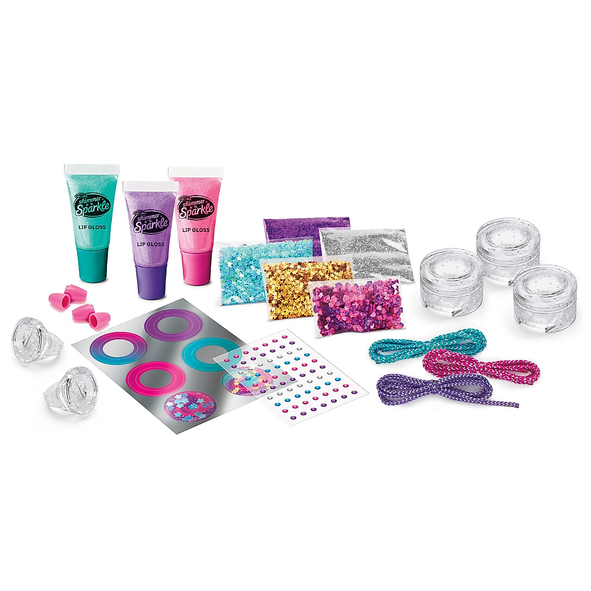 Cra-Z-Art Shimmer ‘n Sparkle Glitter & Gem Lip Gloss Lockets DIY Activity Set