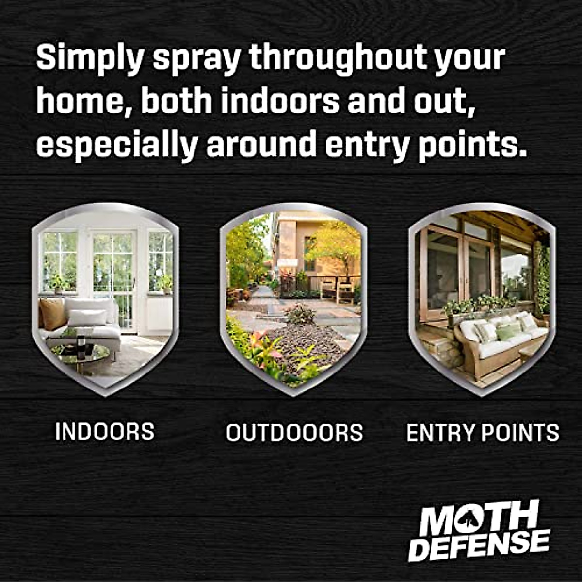 Exterminator’s Choice - Moth Defense Spray - 32 Ounce - Natural, Non ...