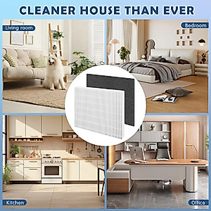 VIEWALL AP-1512HH Filter Replacement for Coway AP-1512HH, AP-1518R, AP-1519P, Includes 2 Pack Ture Filters + 2 Pack Activated Carbon Pre-Filters