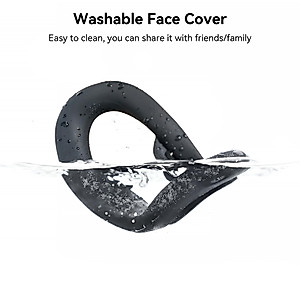 AMVR Silicone Face Cover Compatible with Meta/Oculus Quest 3s Accessories, Sweatproof Face Pad, with Nose Pad, Immersive VR Experience (Purple), NOT Compatible with Quest 3