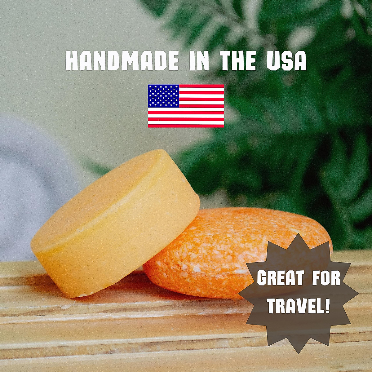 Wave Fresh Citrus Shampoo & Conditioner Bar Set - Natural & Organic Moisturizing Vegan Shampoo and Conditioner Bars for Women & Men - Long-Lasting (80-120 Uses)