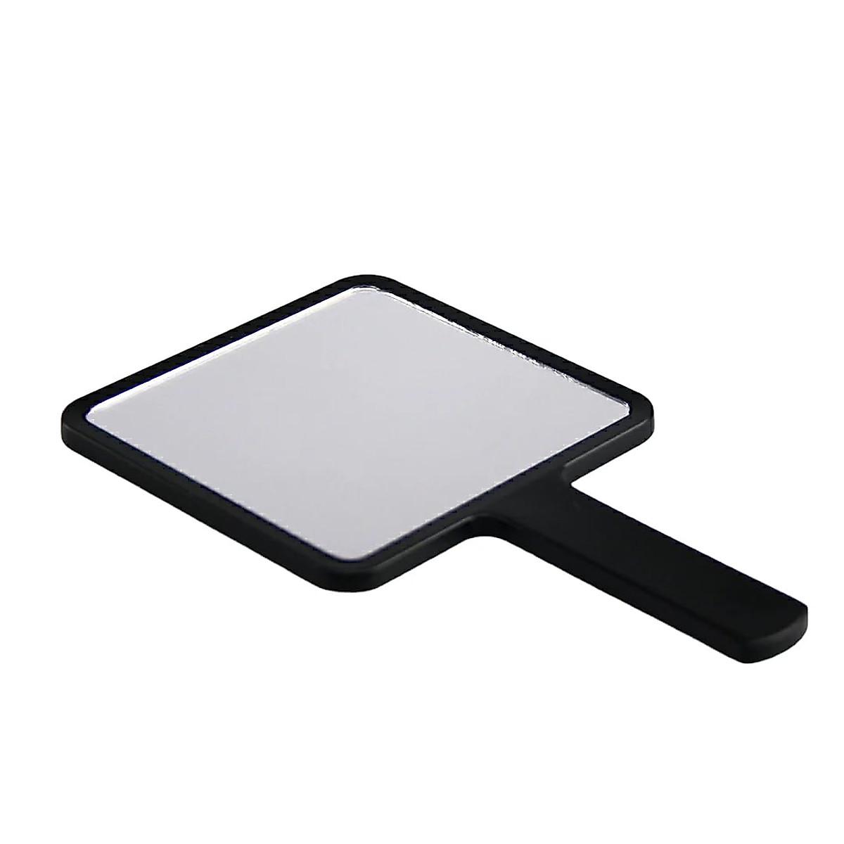 GladGirl Mini Black Handheld Lash Mirror for Eyelash Extensions - 6" x 3.5" Anti-Fog Beauty Mirror for Lash Application, Inspection, and Lash Decor - Perfect for Lash Lovers and Professionals