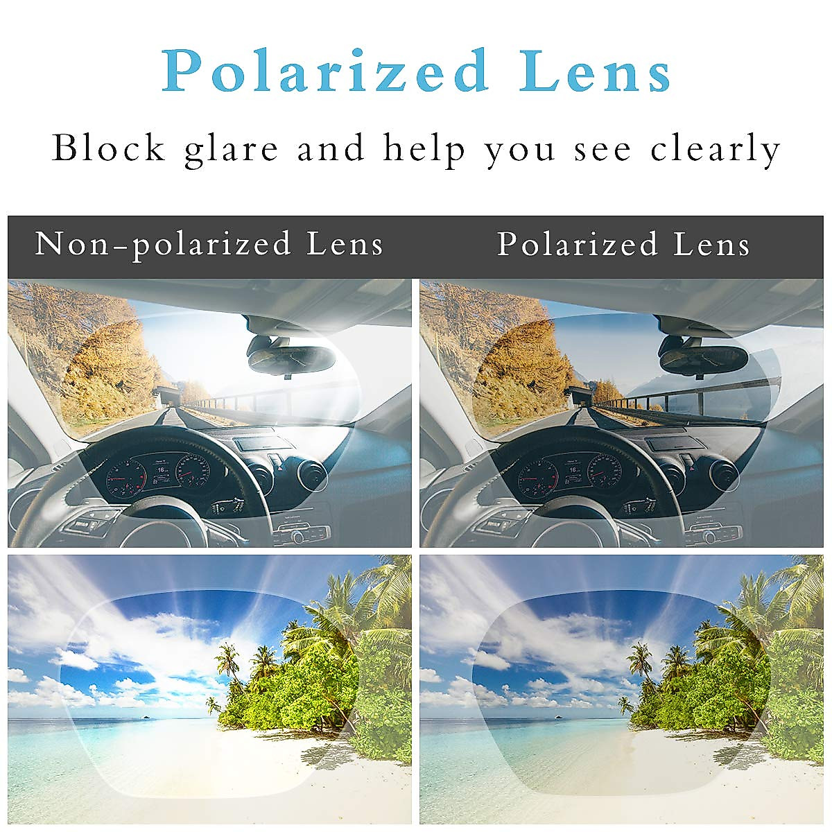 TINHAO Square Oversized Polarized Fit Over Sunglasses Over Glasses with Lightweight Large Frame for Woman Man (Amber leopard, Black)