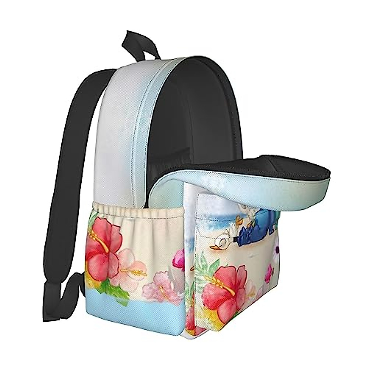 ISUNIET Travel Backpack, Notebook Laptop Bags For Men Women Weekend Outings Trip Book Bag Travel Hiking Camping Work Cartoon Cute Black 39