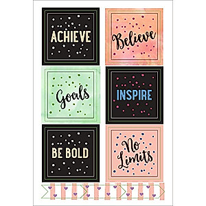 Essential Weekly Planner Stickers - She Believed She Could (Set of 160 Stickers)