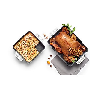 Starfrit 034390-004-0000 The Rock 9" x 9" Ceramic Baking Dish, White