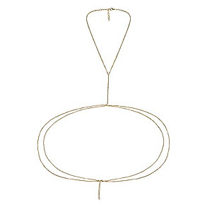 Bestjybt Fashion Women Body Belly Waist Charm Chain Bikini Beach Pendant Necklace