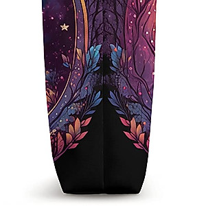 Embrace Mystical Vibes with Cat and Moonlight Design Tote Bag