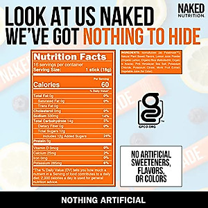 NAKED nutrition Nakedade – Performance Enhancing Sports Drink Powder - Blueberry Lemonade Electrolyte Powder – No GMOs or Artificial Sweeteners, Gluten-Free, Soy-Free, Dairy-Free – 16 Sticks