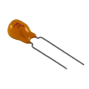 NTE Electronics TD68M20 Series TD Solid Tantalum Capacitor, Radial Lead, 68 µF Capacitance, 20% Tolerance, 20V
