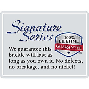 Casual Titanium Belt Buckle 1½ Inch Nickel Free Belt Buckle with Brushed Satin Finish