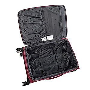 it luggage Expectant 32" Softside Checked 8 Wheel Expandable Spinner, Red