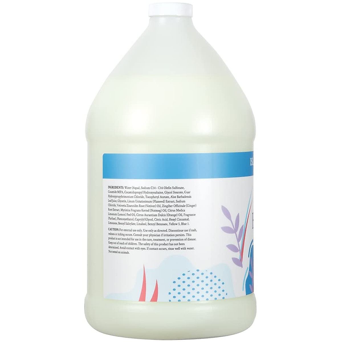 Ginger Lily Farms Botanicals All-Purpose Liquid Hand Soap Refill, Island Tranquility, 100% Vegan & Cruelty-Free, Green Tea Lemongrass Scent, 1 Gallon (128 fl oz)