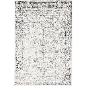 Unique Loom Sofia Collection Area Rug - Casino (4' 1" x 6' 1" Rectangle, Gray/ Beige)