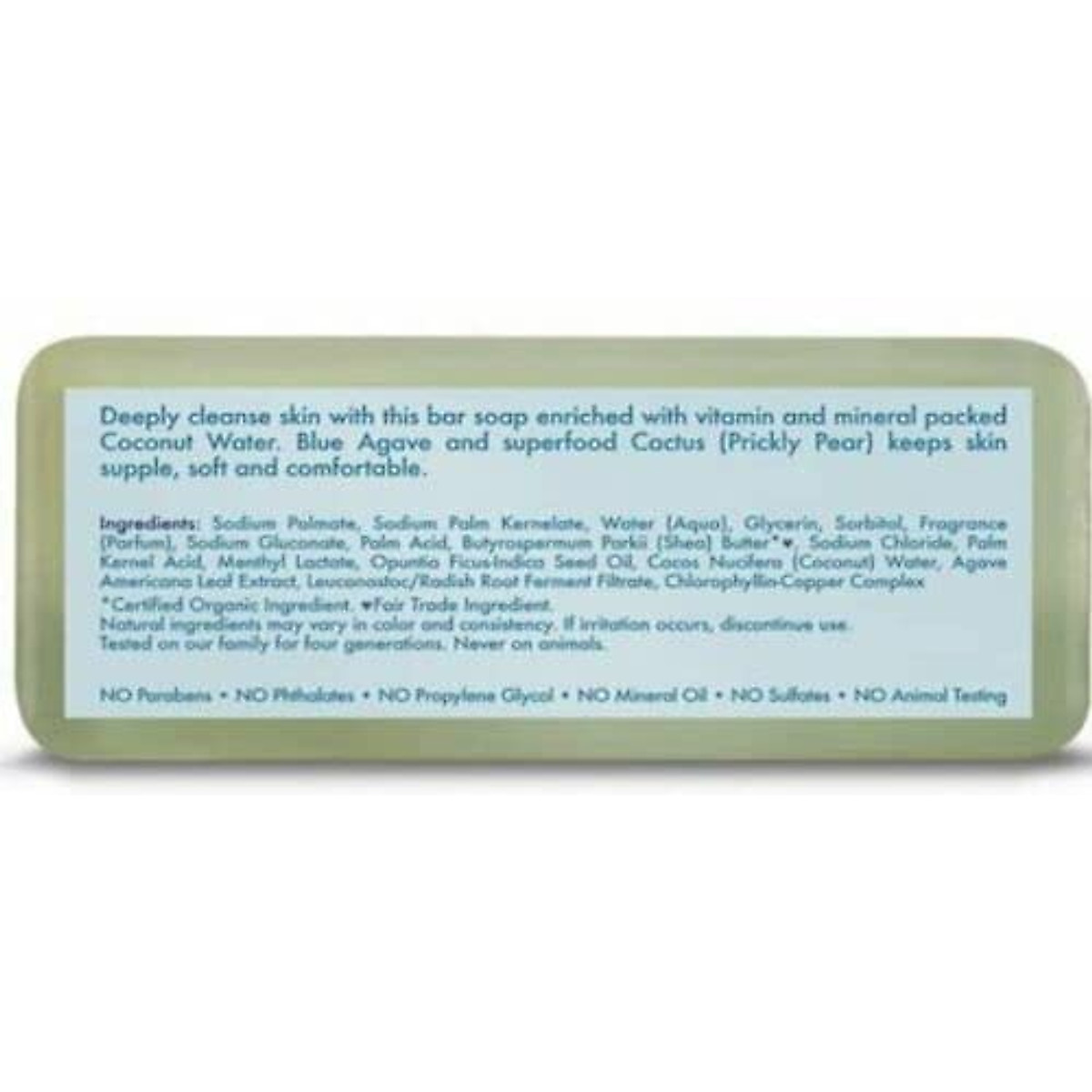 Coconut & Cactus Water Quench & Refresh Bar Soap