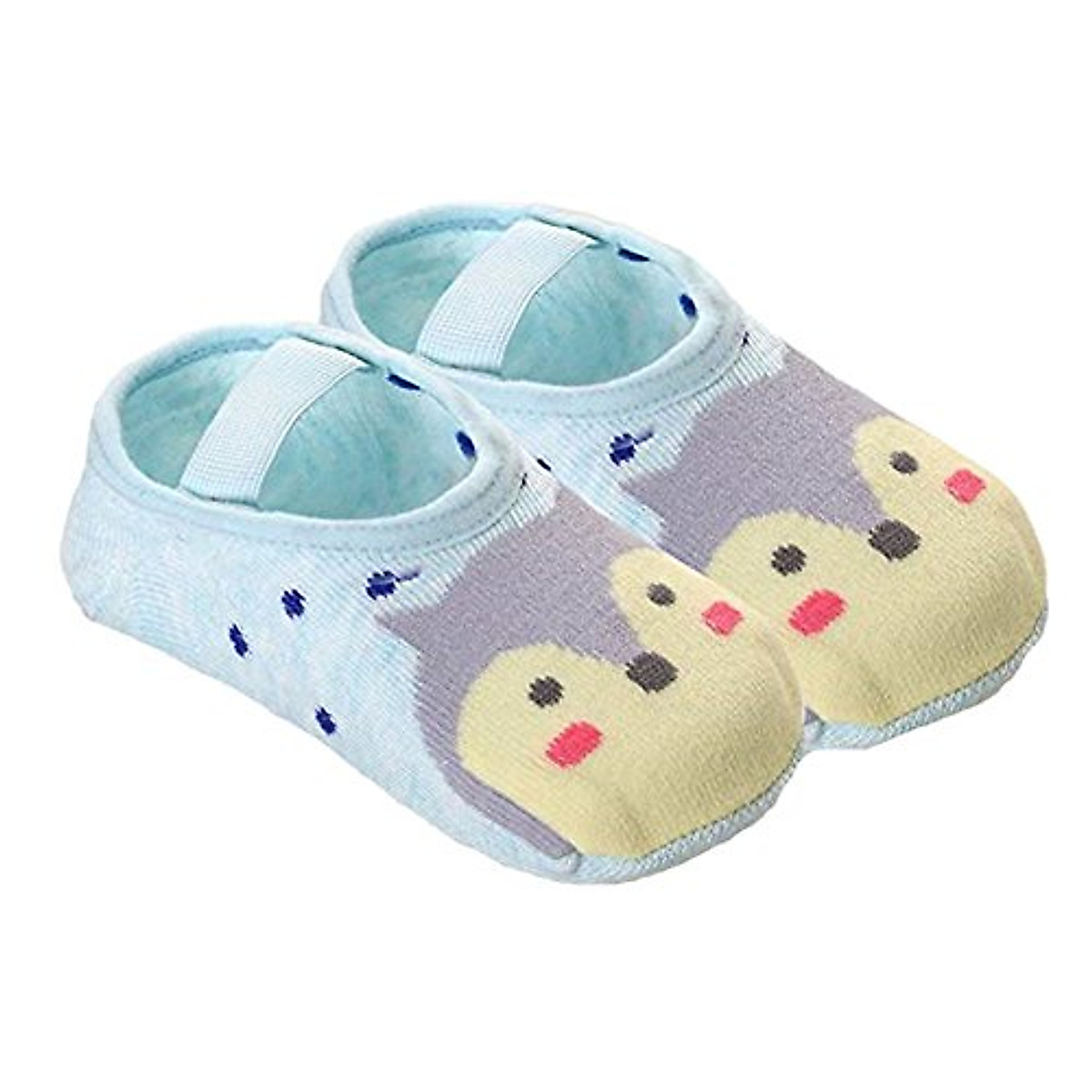 QandSweat Baby Toddler Non-skid Socks Little Girls Cute Cartoon Floor Socks 9-36 Months (Cartoon 8 Pairs)