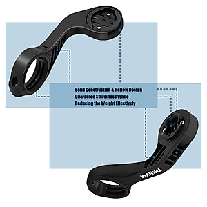Thinvik Bike Computer Mount for Garmin Edge 1040 1030 840 830 540 530 130 Compatible with 25.4 31.8 35mm Handlebars Comes with Quick Release Gopro Mount Adapter and Light Holder