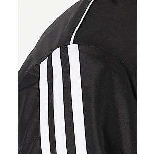 adidas Combat Sports 3-Stripes 100% Polyester Long Sleeve Light Track Jacket - Black White - 152 (Youth Medium)