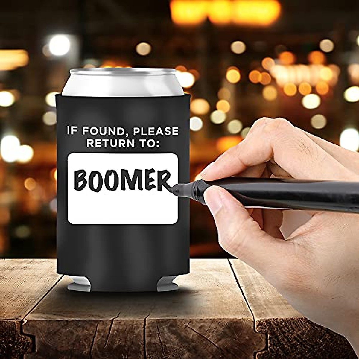 Generic Happy Birthday and Wedding Anniversary Insulated Can Beverage Sleeve Coolers for Beer, Water, Soda - 13 Pack (40th Birthday)