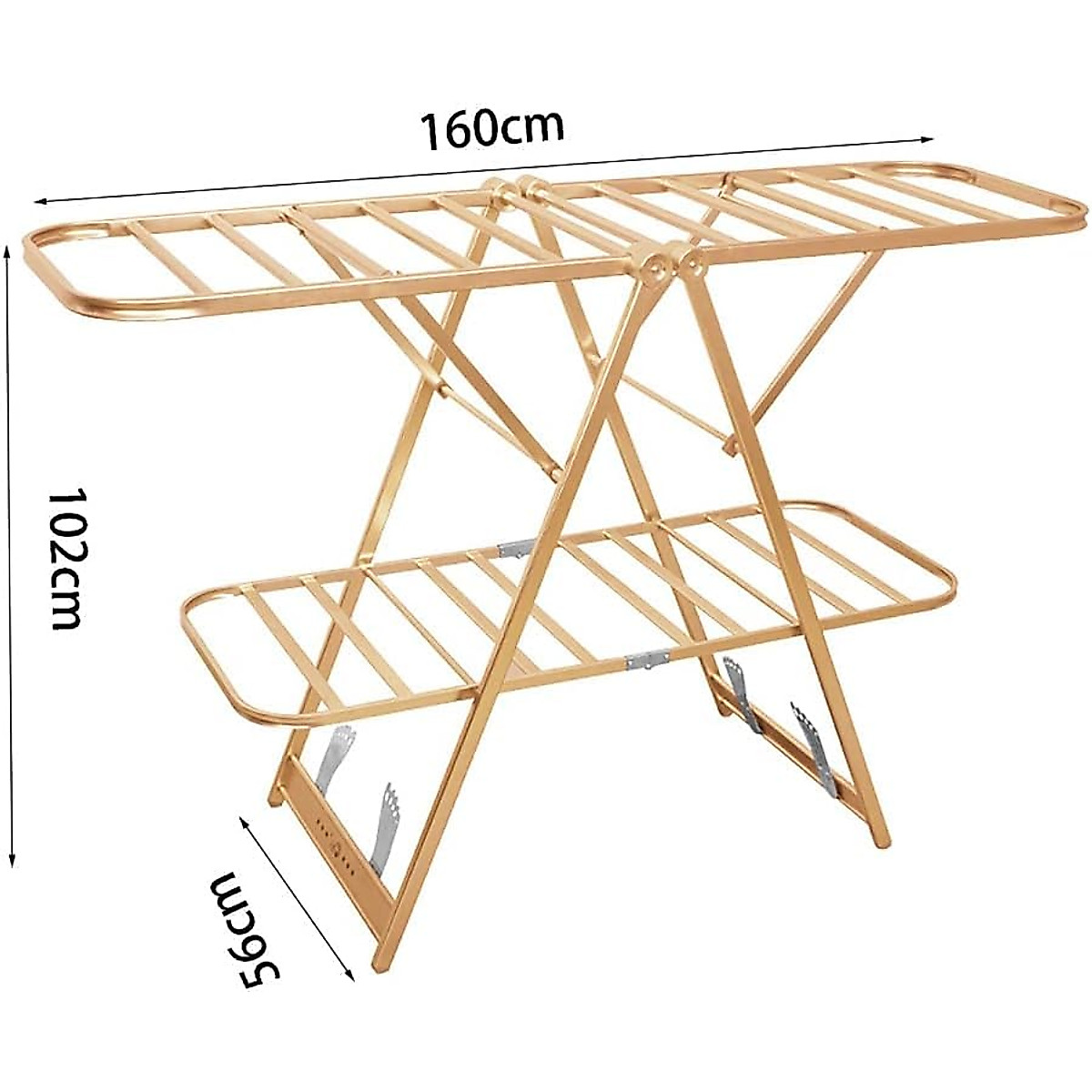 Towel Racks, Towel Rack Towel Standdestal Towel Holder Foldable Metal Towel Holder for Hangitowels Bath Towels/D/160 * 56 * 102Cm