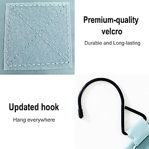 SRVR Toiletry Bag for Women Hanging Toiletry Bag Water Resistant，Cosmetic Makeup Travel Organizer with Hanging Hook (Light Blue)