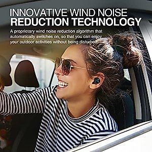 QCY HT07 Multi-Mode Active Noise Cancelling Wireless Earbuds, AI-Enhanced Calls Bluetooth Headphones with 6 Mics, Anti-Wind Noise, Transparency, App for Custom EQ, 32H Playtime, Bluetooth 5.2