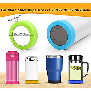 Menetop 2 Pcs Protector Silicone Boot for Stanley Quencher Adventure 40oz&IceFlow 20/30oz, Water Bottle Bottom 7cm Sleeve Cover Compatible with Stanley Tumbler (Black&Transparent)