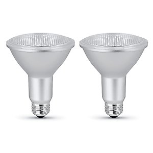 Feit Electric LED PAR30L Bulbs, 75W Equivalent, Dimmable, 3000K Bright White, 750 Lumens, 22 Year Lifetime, E26 Base, PAR30 Flood Lights, Spotlight Bulb,Weatherproof, 2 Pack, PAR30LDM/930CA/2