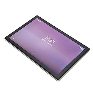 soobu 10 Inch Tablet, 5MP Front 13MP Rear IPS Screen HD Tablet Octa Core Processor 100-240V 6GB 256G Gray for Reading for Android 11 (US Plug)