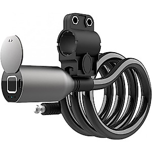 Bicycle Locks Heavy Duty Anti Theft Bike Lock Bike Lock Bluetooth, Fingerprint 3 in 1 Bicycle Lock, with Bracket Charging Cable, 1.5m Anti-Theft Keyless Mountain Bike Road, Bluetooth App