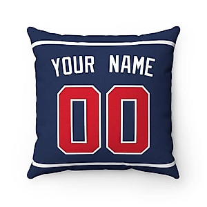 INAOO Throw Pillow Custom Any Name Number Personalized Gifts for Atlanta