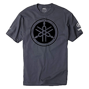 Factory Effex 16-88292 'YAMAHA' Tuning Fork T-Shirt (Charcoal, Large)
