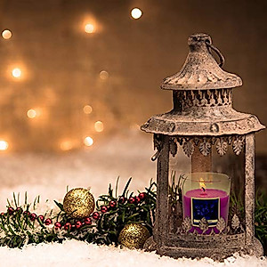 Set of 12 Scented Candles with 6 Fragrances, Natural Soy Wax Votive Candles for Party Dinner Yoga and Thanksgiving