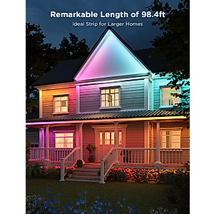 Govee Outdoor LED Strip Lights 98.4ft Bundle Outdoor Neon Rope Lights, 64+ Scenes, Music Sync, Flexible LED Rope Lights for Yard Garden Patio, Compatible with Alexa, Google Assistant