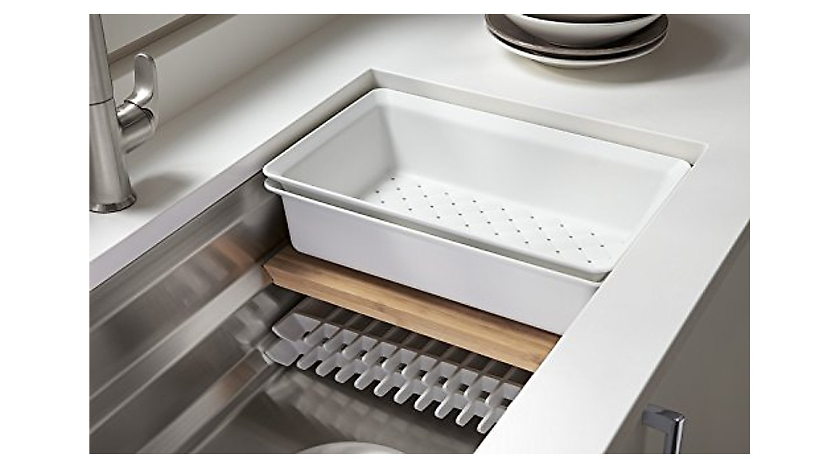 KOHLER 5540-NA Prolific Stainless Steel Workstation Sink | Quiet & Durable