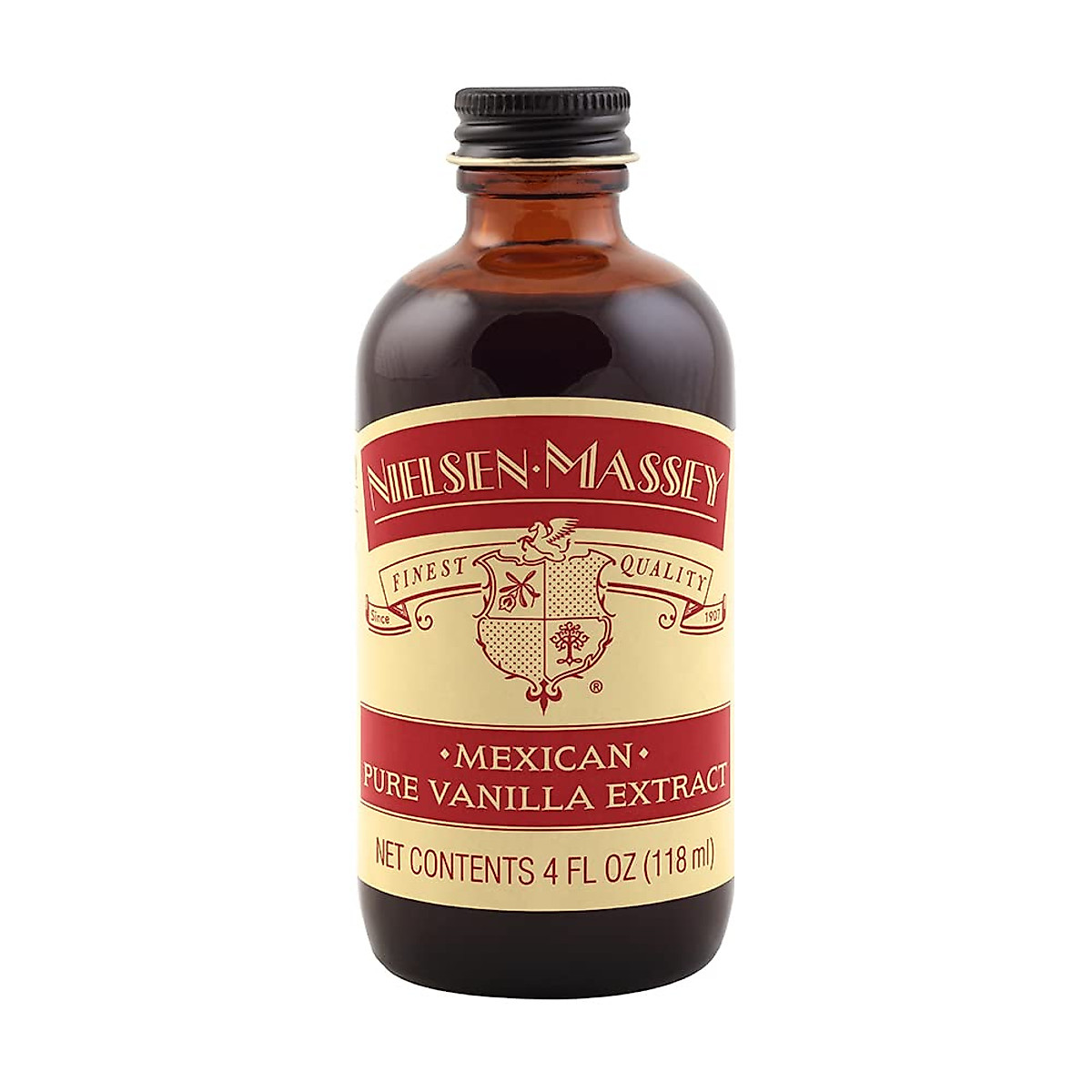 Nielsen-Massey Mexican Pure Vanilla Extract for Baking and Cooking, 4 Ounce Bottle