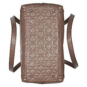 Calvin Klein Aurora Tote, Taupe Emboss