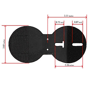 Sheriff Badge Holder, Made of Cowhide, Universal, Black, Deputy Badge Holder, Metal Clip and Chain Included