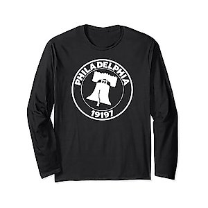 19197 Zip Code Philly Neighborhood Philadelphia Liberty Bell Long Sleeve T-Shirt