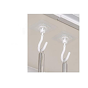 Stick Hook Kitchen Seamless Stick Hook Bathroom Multifunctional Hook Super Load-Bearing Hook (Two)