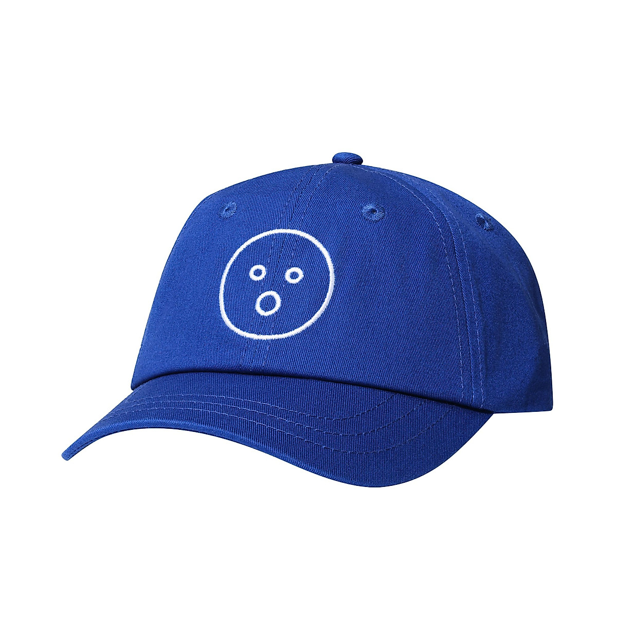 Dame Products O-Face Baseball Cap - Unisex Royal Blue Hat - Adjustable and Comfortable