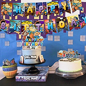 Dogs-M Birthday Party Decorations, Dogs Party Supply Set for Kids, Men and Girls Boys with 1 Happy Birthday Banner Garland , 13 Cupcake Toppers,18 Balloons for Party Decorations