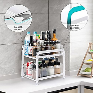 Clear Bathroom Under Sink Organizers and Storage,2 Tier Pull Out Cabinet Organizer,Multi-Purpose Slide-out Medicine Organizer Shelf,Kitchen Pantry Organizer,Under Vanity Storage Organizer