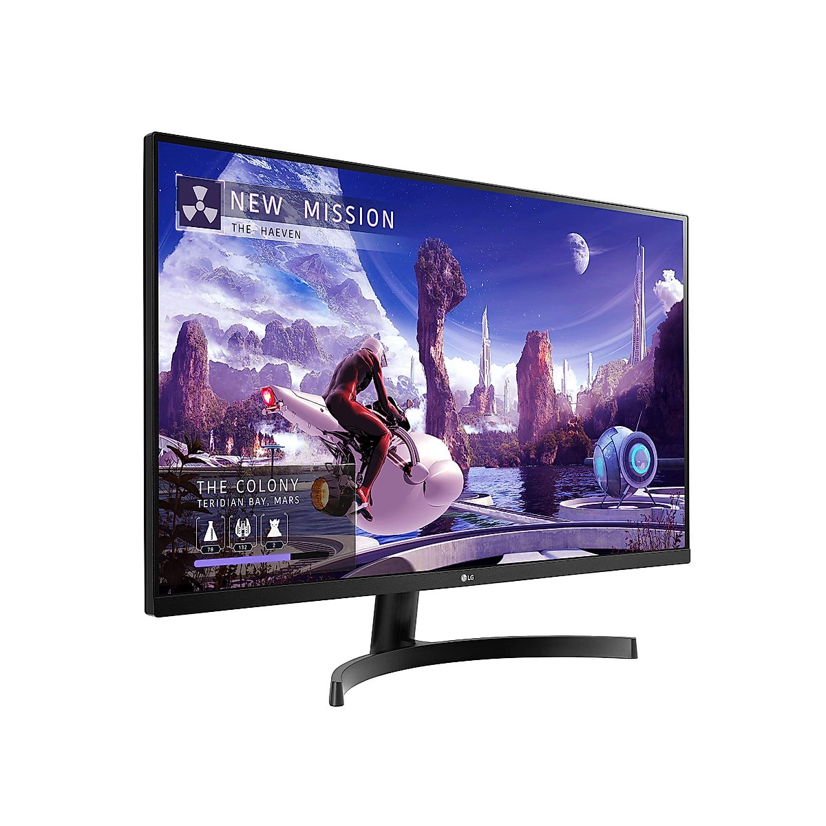 LG 27QN600-B 27” QHD (2560 x 1440) IPS Display with FreeSync, sRGB 99% Color Gamut, HDR10 with a 3-Side Virtually Borderless Design, Black (Renewed)