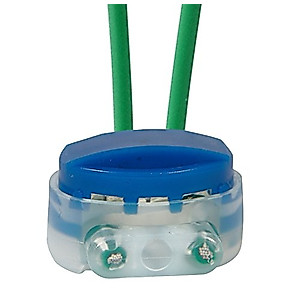 3 Wire Connectors, ConnectOzo Electrical IDC 314-BOX - Box Self-Stripping Pigtail Connectors, Moisture Resistant & Flame Retardant, 600V Nylon Insulated Connectors for 22-14 AWG Cables (25)