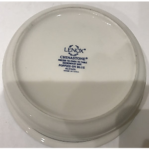 LENOX POPPIES ON BLUE SOUP/CEREAL BOWLS